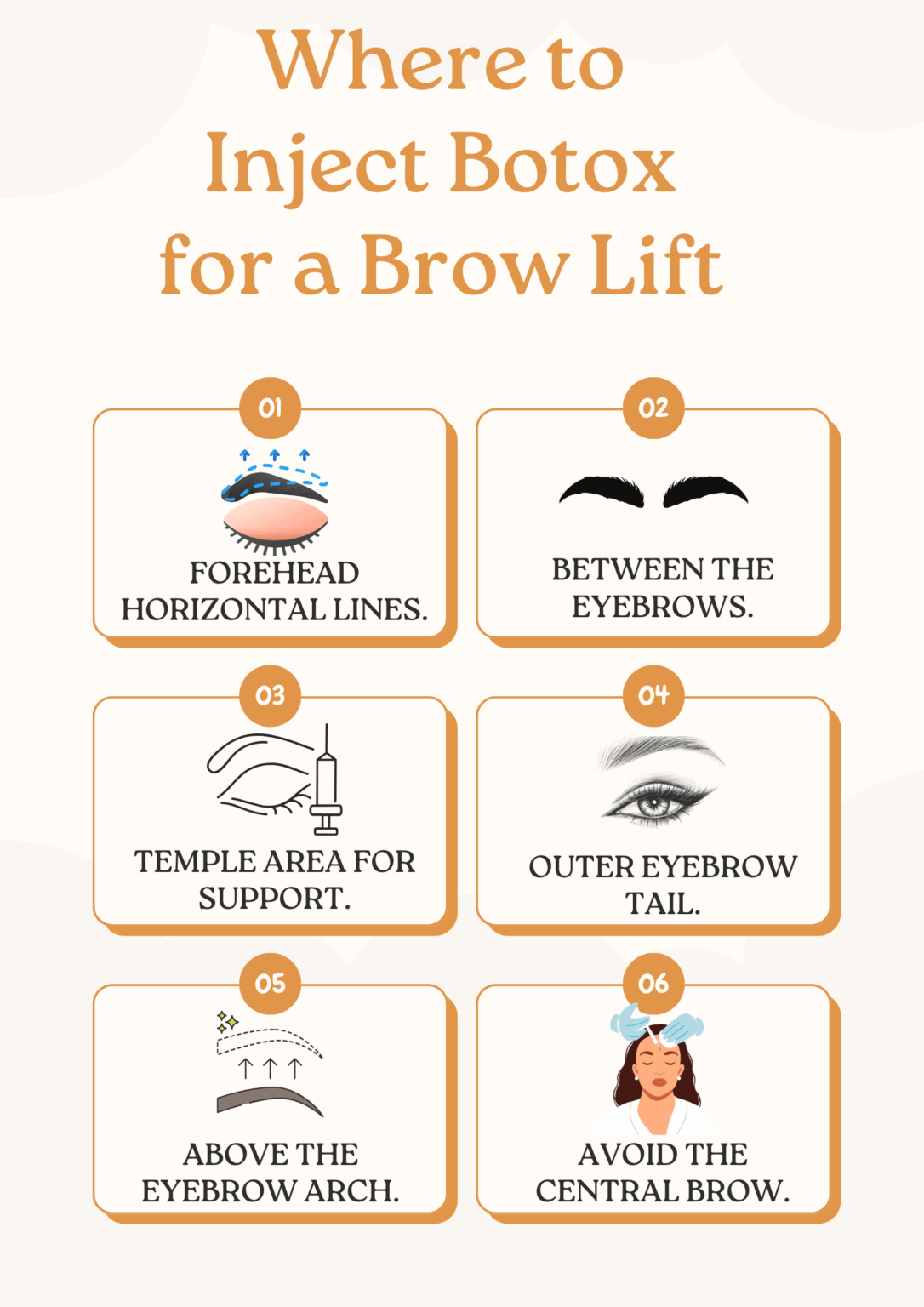 Where to Inject Botox for a Brow Lift: A Complete Guide | Estherian Clinic