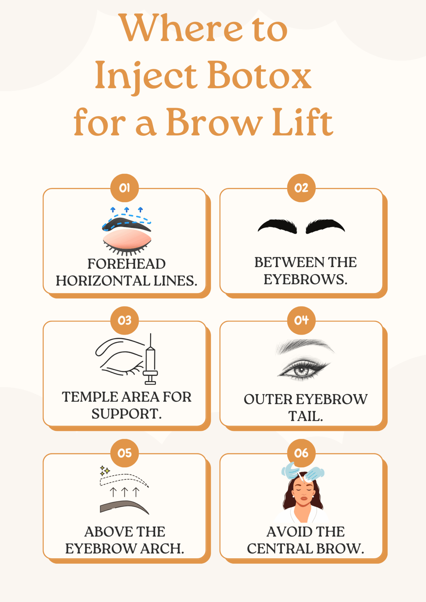 Where to Inject Botox for a Brow Lift: A Complete Guide | Estherian Clinic